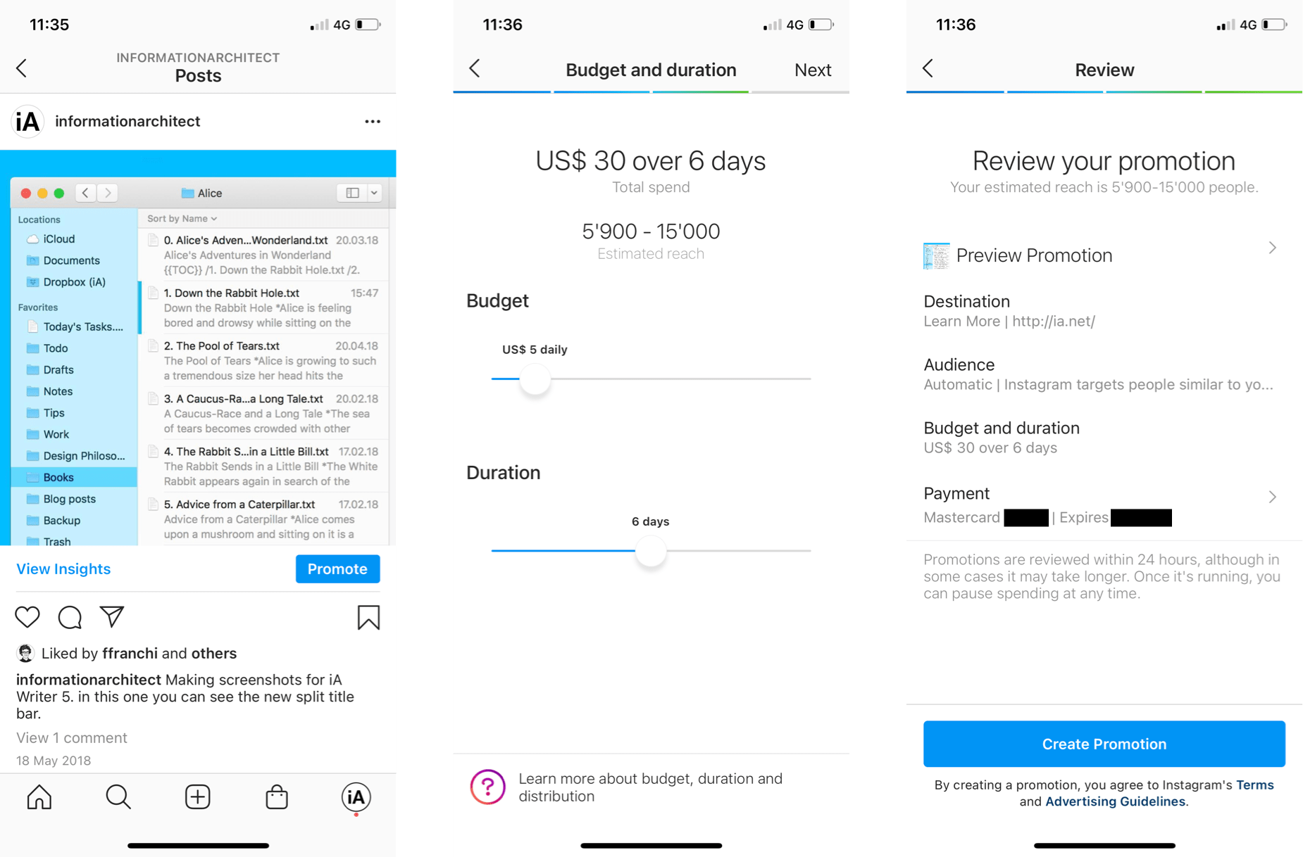 Pay Instagram – iA