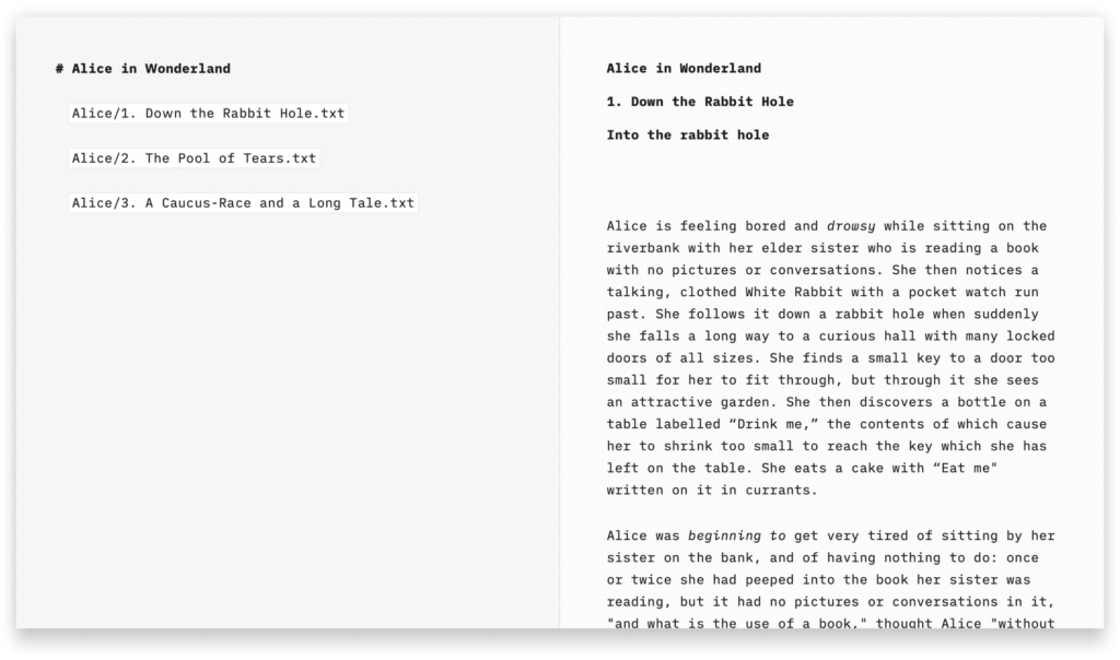 Content Blocks in iA Writer: Include images, tables, text files and code