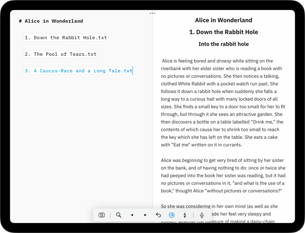 Content Blocks in iA Writer: Include images, tables, text files and code